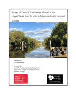 Survey of Carter’s Freshwater Mussel in the Lower Vasse River to inform ...